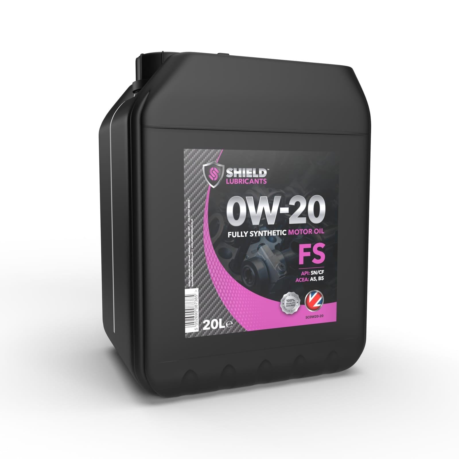 0W20 FULLY SYNTHETIC SHIELD ENGINE OIL – 1L, 5L, 20L, 200L, 1000L 0W20 ...